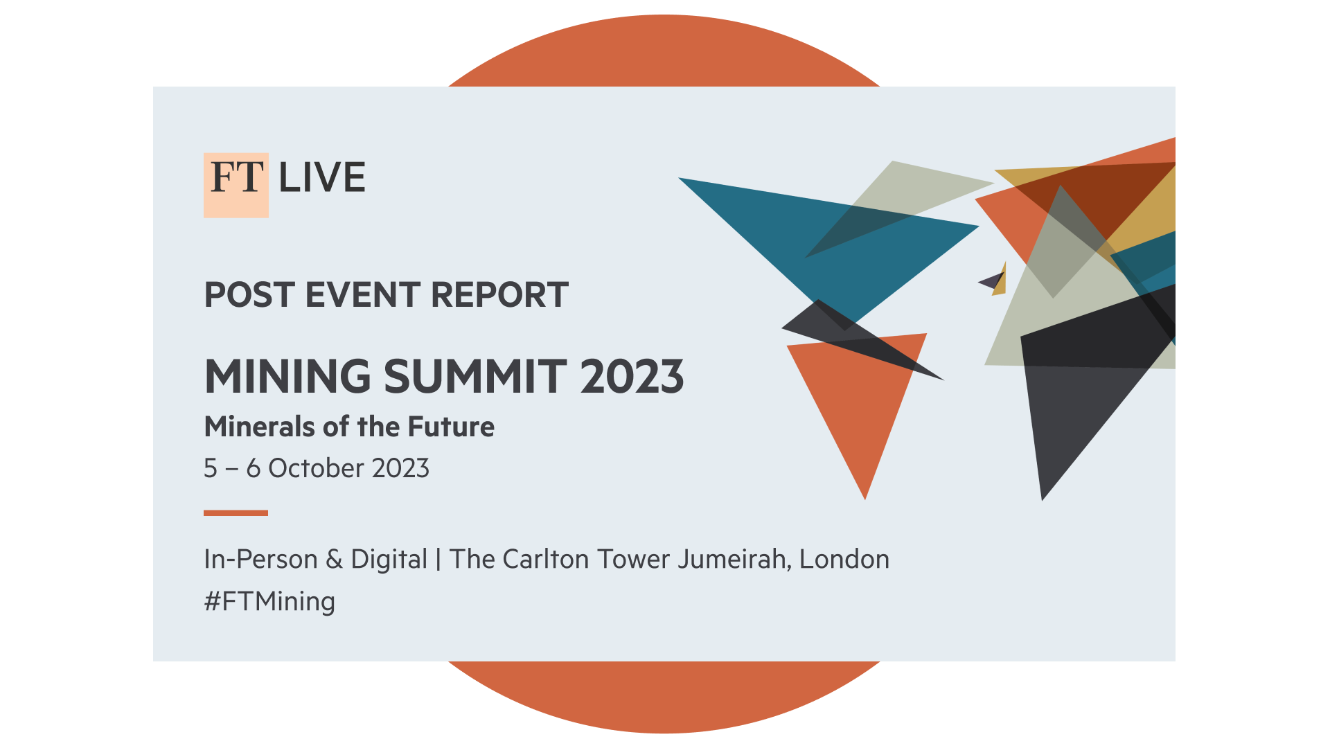 Mining Summit 2024 - A Financial Times Live Event